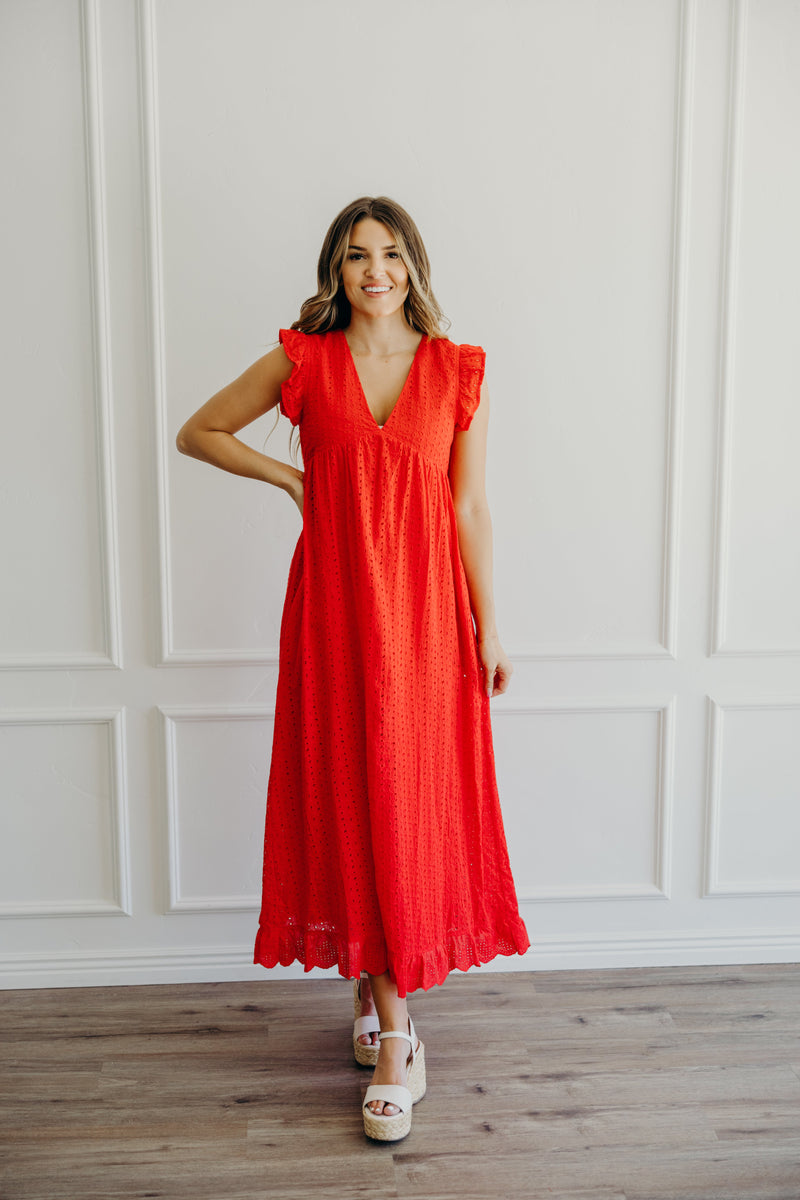 Mika Rose The Dutton Hibiscus Eyelet Dress – 39 & Main